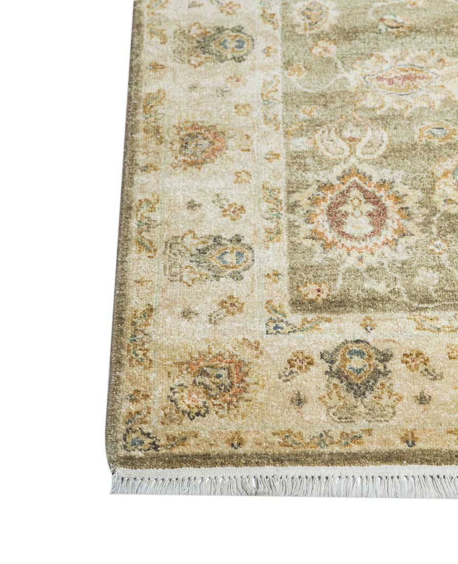 Luxury - Boulder Ivory Beige New Zealand Wool Hand Knotted Premium Carpet