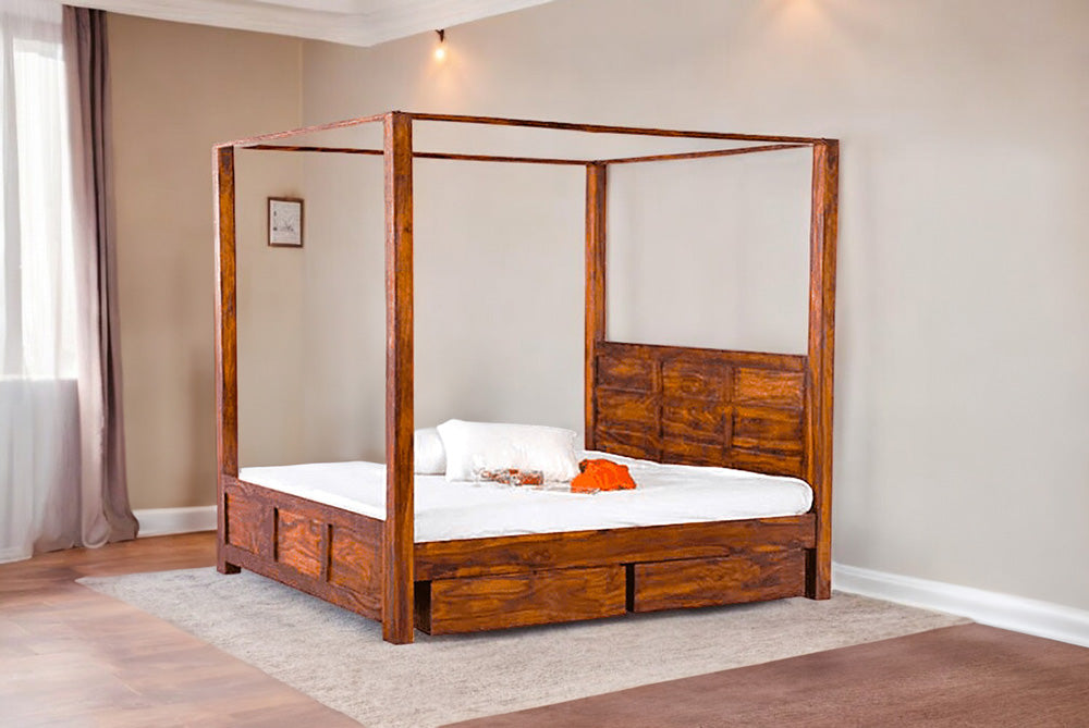 Romeo Poster Bed - Solid Wood Furniture Online , Buy Beds Online ...