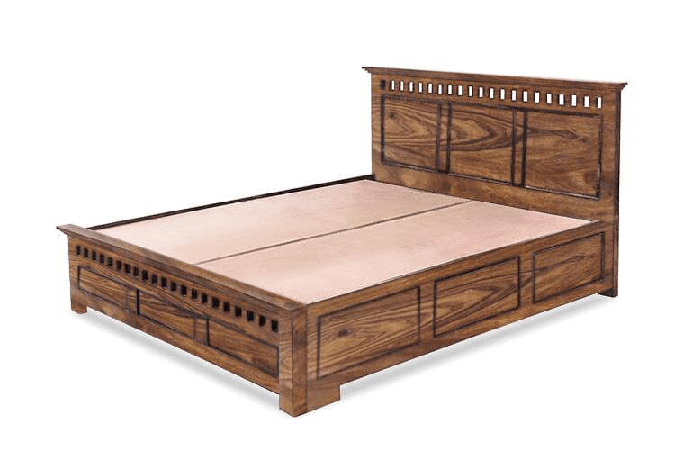 Buy Solid Wood Kuber Bed with Front Open Dual Storage - Latest Bed ...