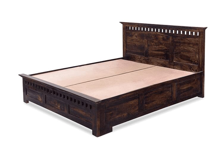 Buy Solid Wood Kuber Bed with Front Open Dual Storage - Latest Bed ...