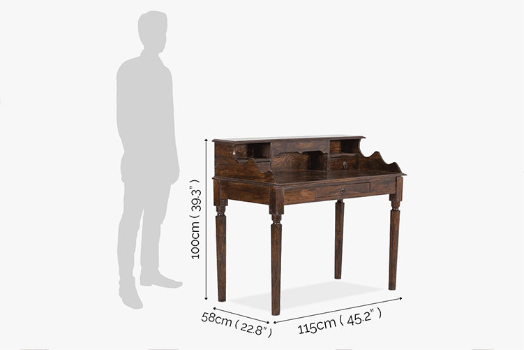 Solid Wood Jodhpur Writing Table – Saraf Furniture