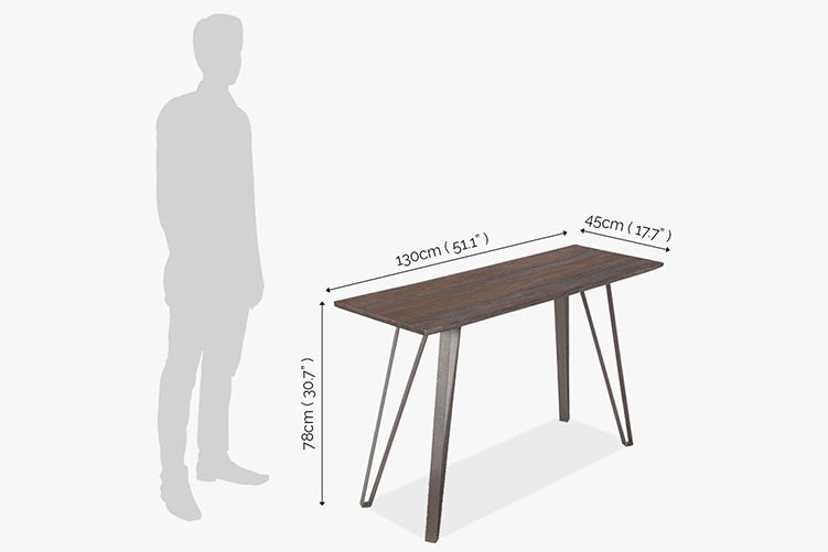 Buy Solid Wood INDIANA Tica Console Table Online | New Launch TV Units ...