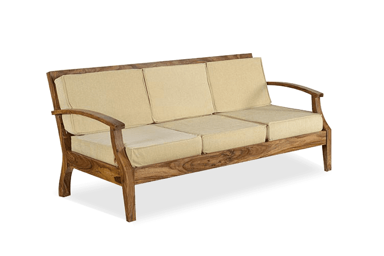 Buy the solid wood Mayor 3 seater sofa from Saraf furniture online| India – Saraf Furniture
