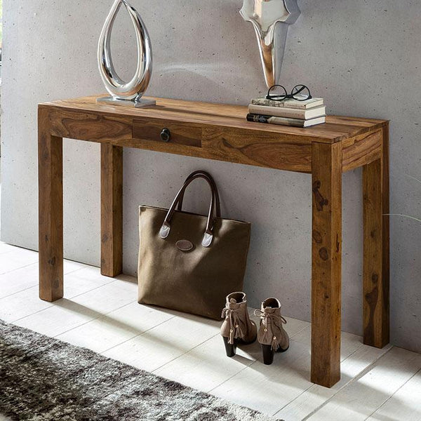 Cube Console Table - Indian Solid Sheesham Wood Furniture – Saraf Furniture