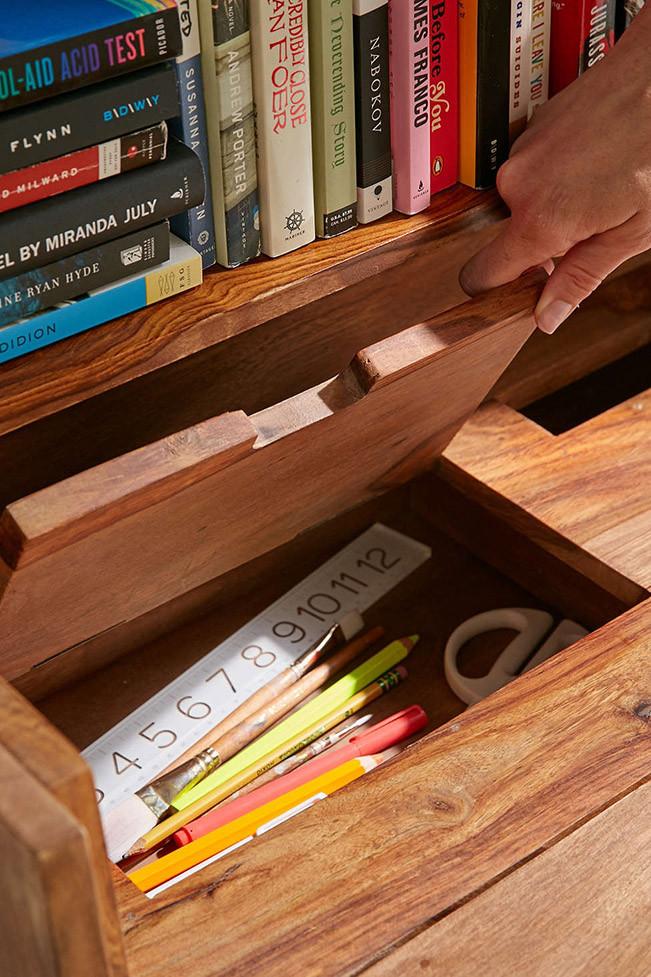 Buy Solid Wood Slant Writing Study Table Online | New Launches Study ...