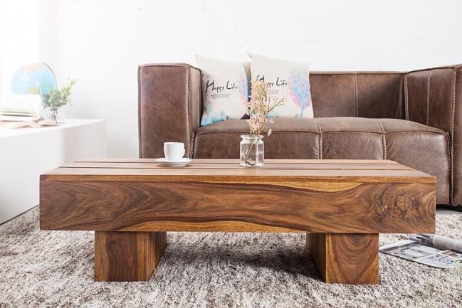 Solid Wood Contrast Coffee Table – Saraf Furniture