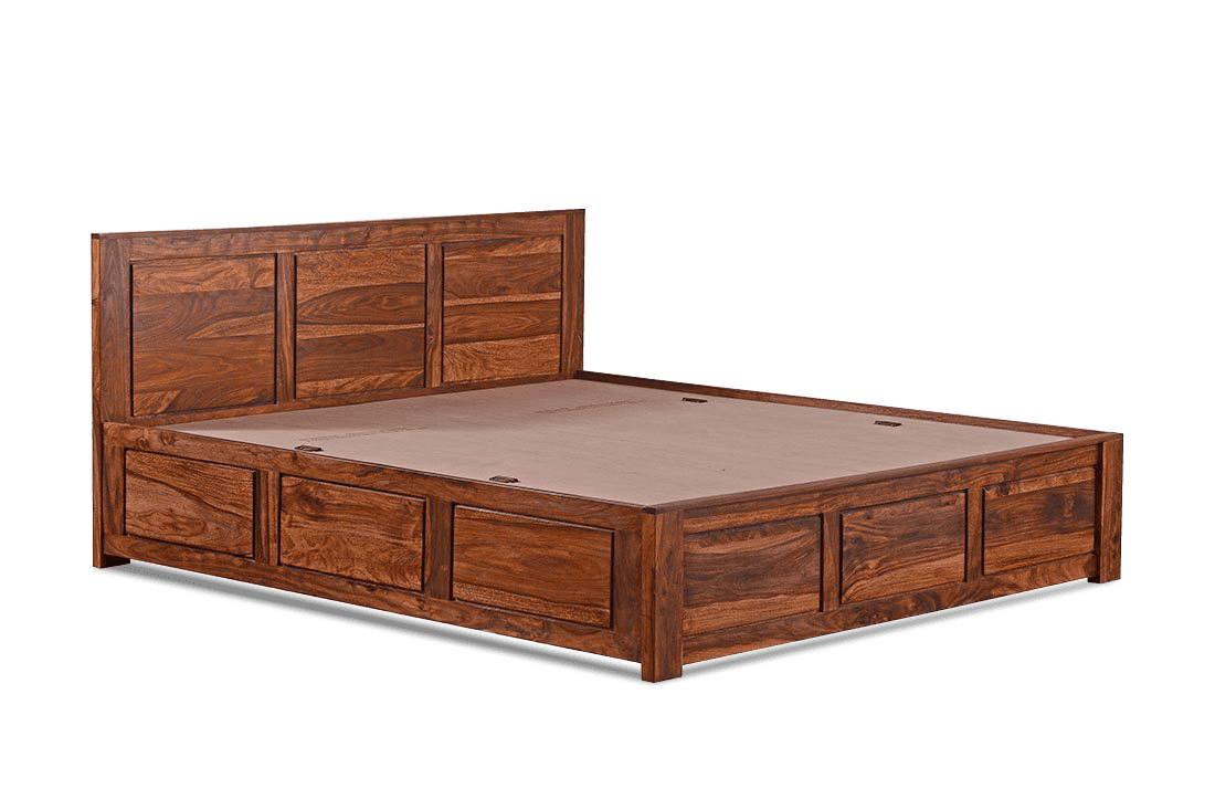 Buy Solid Wood Essential Bed with Front Open Dual Storage - Latest Bed ...
