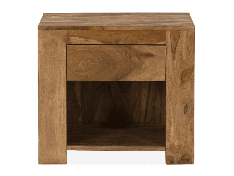 Buy Solid Wood Bust Bedside Table Online in India - Wooden Side Table ...