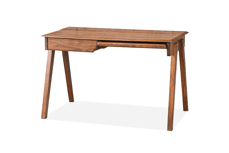 Buy Solid Wood Curved Writing Study Table Online | New Launches Study ...