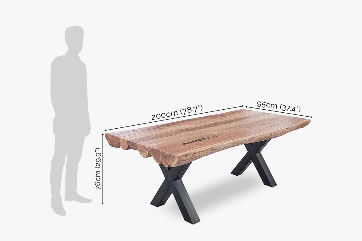 Purchase online solid wood Indiana Thar Dining Table from Saraf ...