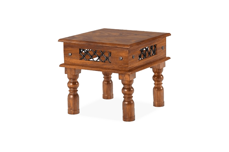 Jali Lamp Table - Indian Solid Sheesham Wood Furniture – Saraf Furniture