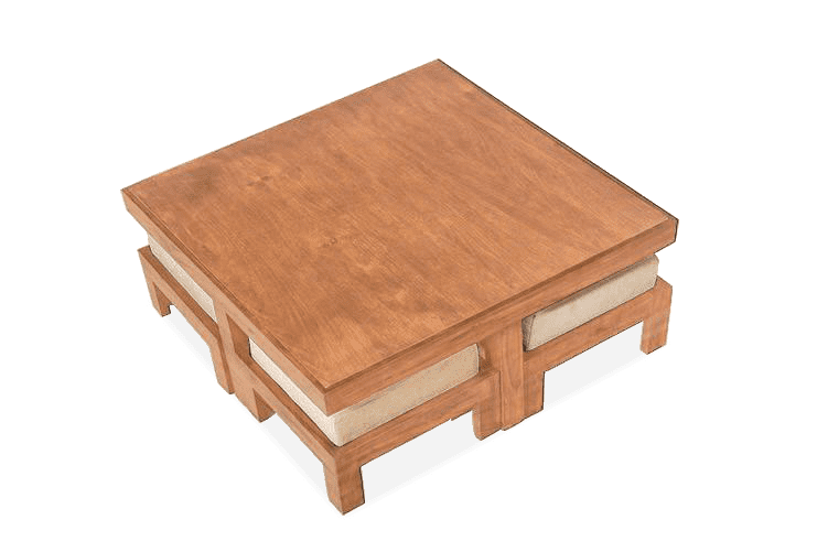 Solid Wood Cube Coffee Table Set of 5 pcs – Saraf Furniture