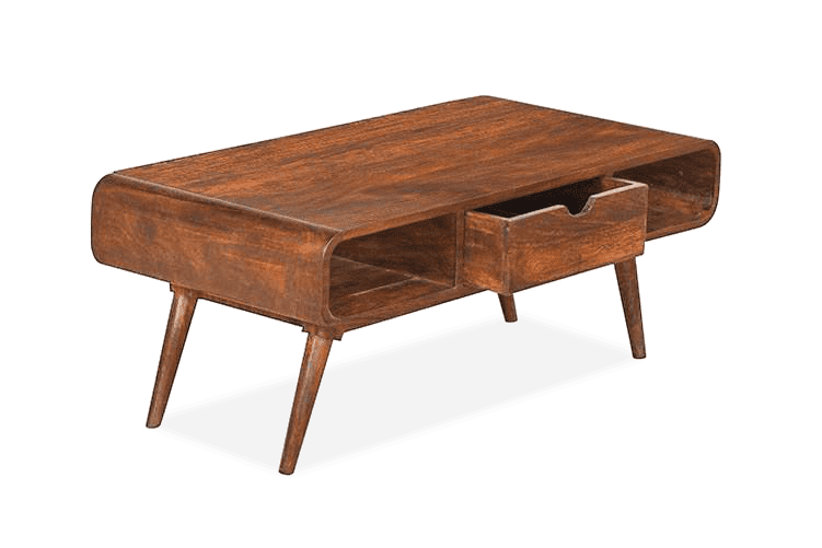 Buy Solid Wood Slant Coffee Table with Drawer Online | New Launches ...