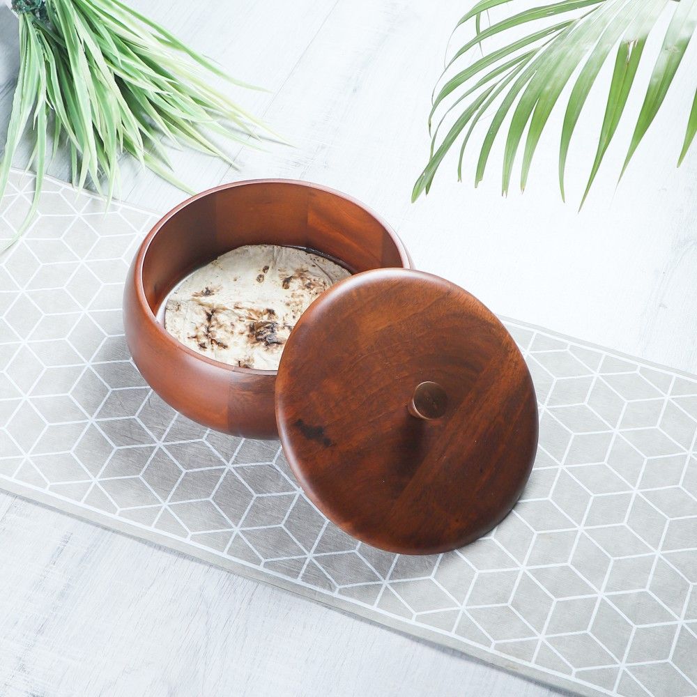 Buy Solid Wood Roti Box from Mahogany Collection (Small) Online | New ...