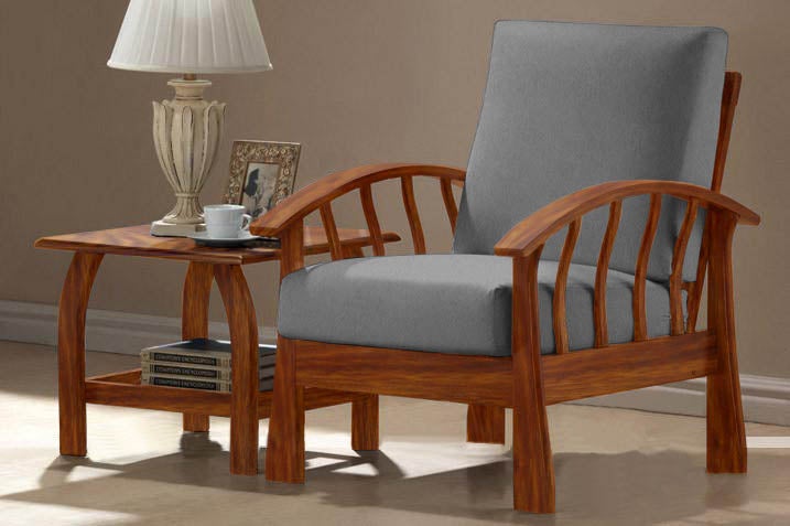 Buy solid wood Raj sofa single Seater online at Saraf furniture – Saraf ...