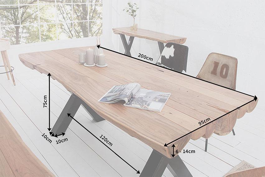 Purchase online solid wood Indiana Thar Dining Table from Saraf ...