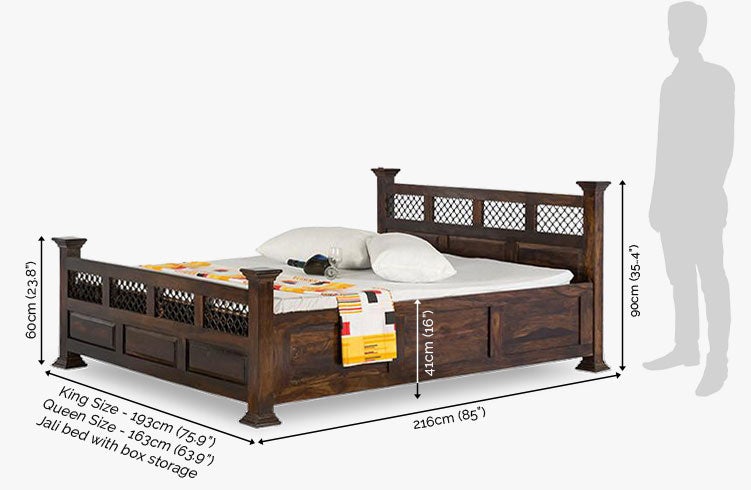 Jali Bed - Solid Wood Furniture Online , Buy Beds Online – Saraf Furniture