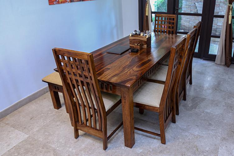 Kuber Dining Set - Solid Wood Furniture , Buy Dining Table Online ...