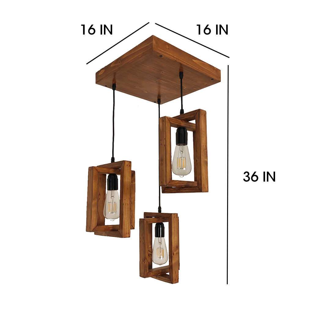 Buy Gyro Brown Cluster Hanging Lamp Online | New Launches Table Lamp ...