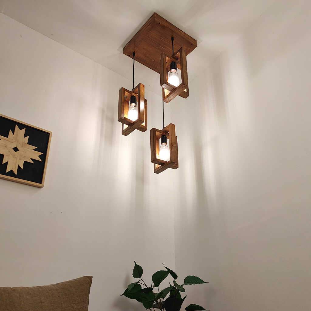 Buy Gyro Brown Cluster Hanging Lamp Online | New Launches Table Lamp ...