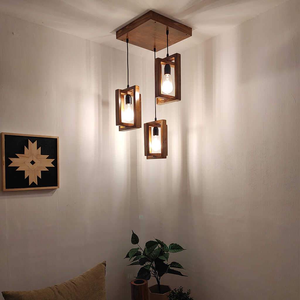 Buy Gyro Brown Cluster Hanging Lamp Online | New Launches Table Lamp ...